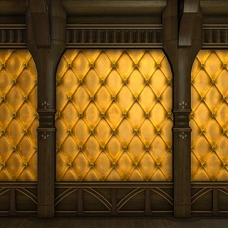 Three Golden Upholstered Interior Walls-Housing-Mog Station Items-FINAL ...